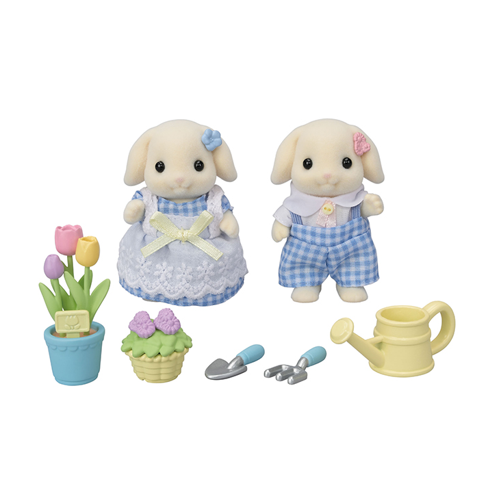 Sylvanian Families Flower Care Set Flora Rabbit Brothers