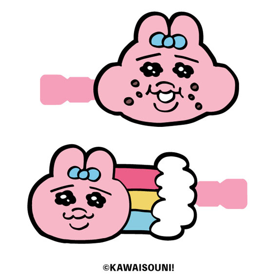 Opanchu Usagi Acrylic Hair Clip (3) Reissue moehime-japantoys