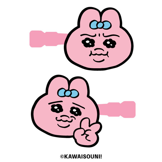 Opanchu Usagi Acrylic Hair Clip (4) Reissue moehime-japantoys