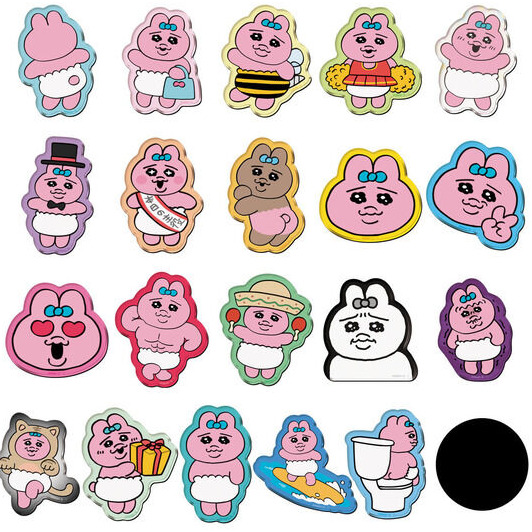 Opanchu Usagi Chara Magnets (14 pieces) Limited Bandai