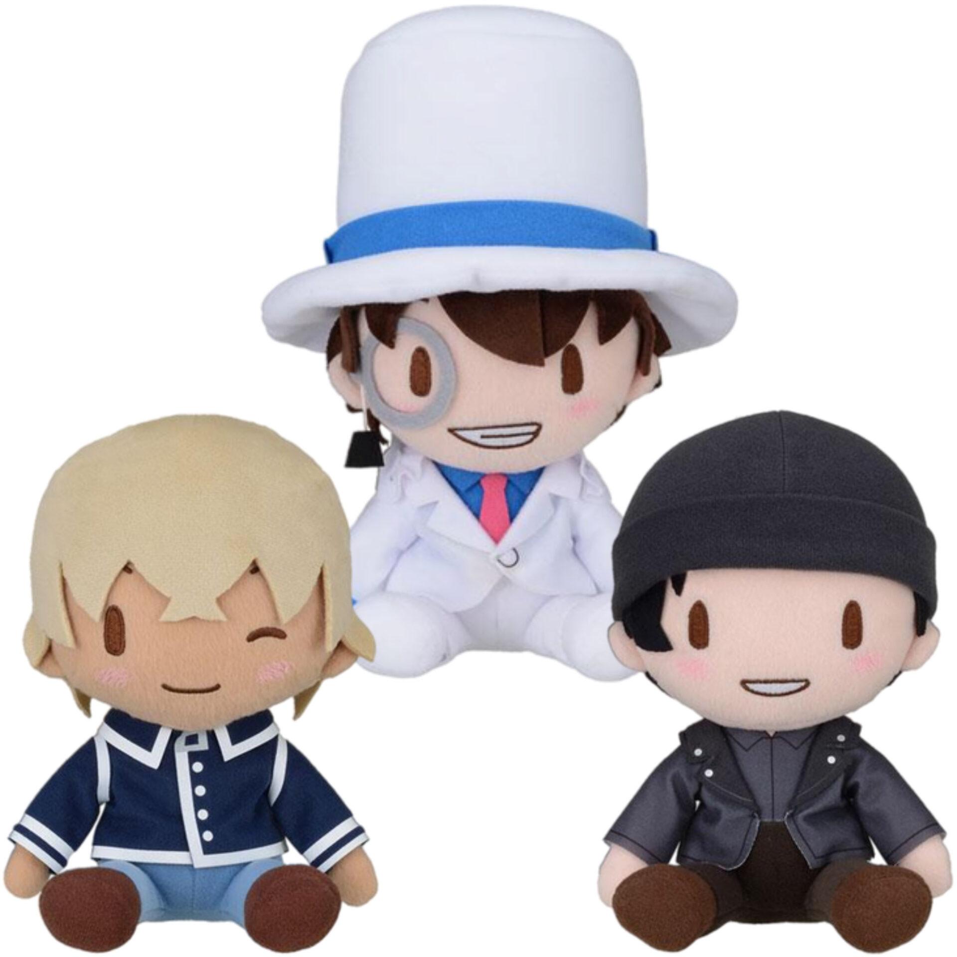 Detective Conan Fluffy Plush (M) Set of 3 moehime-japantoys