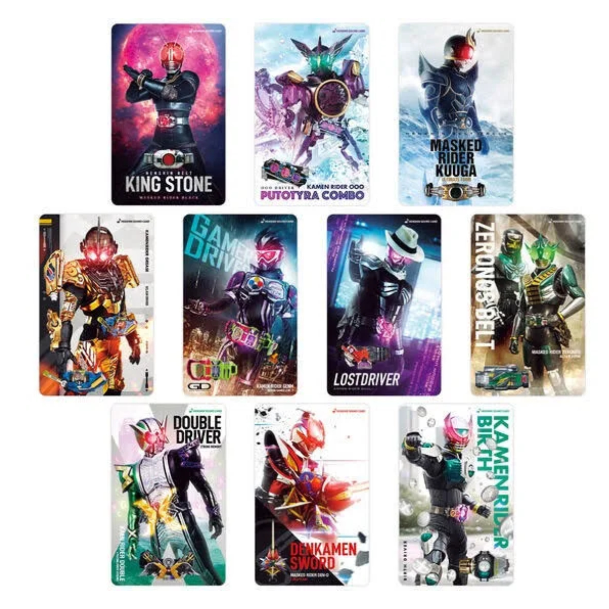 Kamen Rider Henshin Sound Card Selection Assort Set EX-2 moehime-japantoys