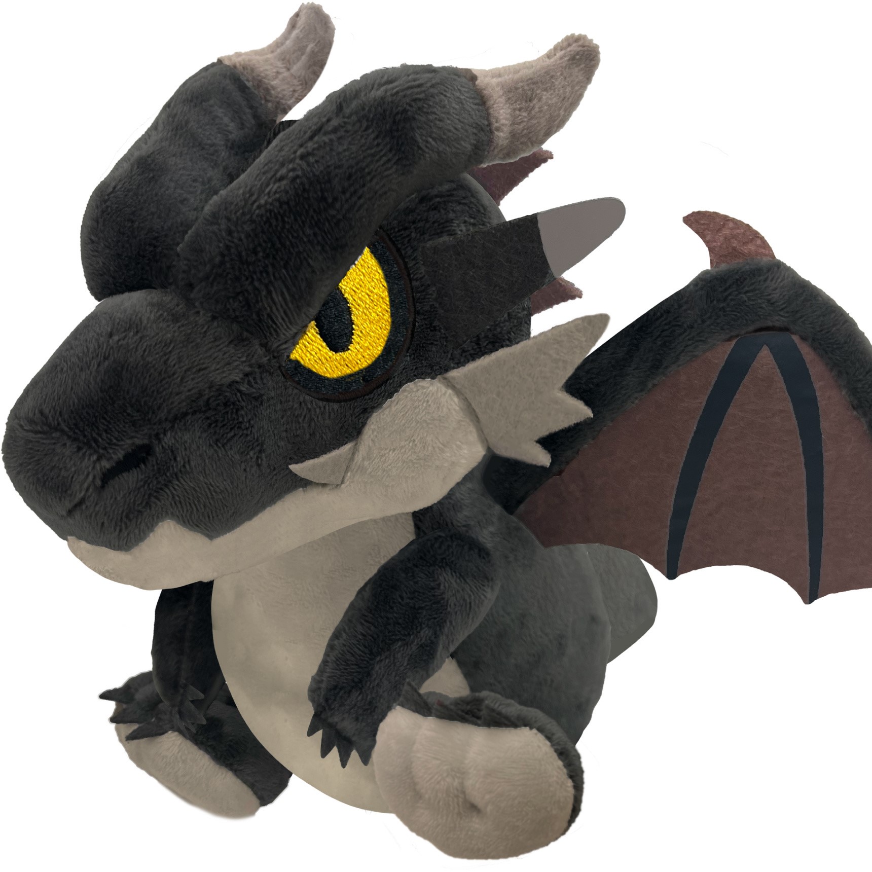 Monster Hunter Deformed Plush Toy Black Dragon Fatalis moehime-japantoys