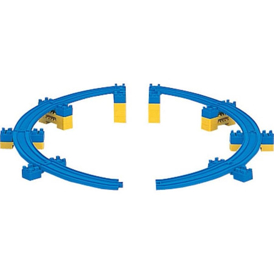 Plarail R-18 Slope curve rail (4 pieces each of A and B with 12 mini ...