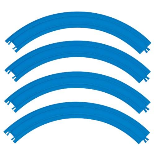 Plarail R-21 Double curve rail (4 pieces) moehime-japantoys