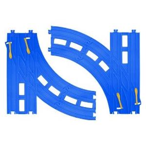 Plarail R-28 Double track turnout rail moehime-japantoys