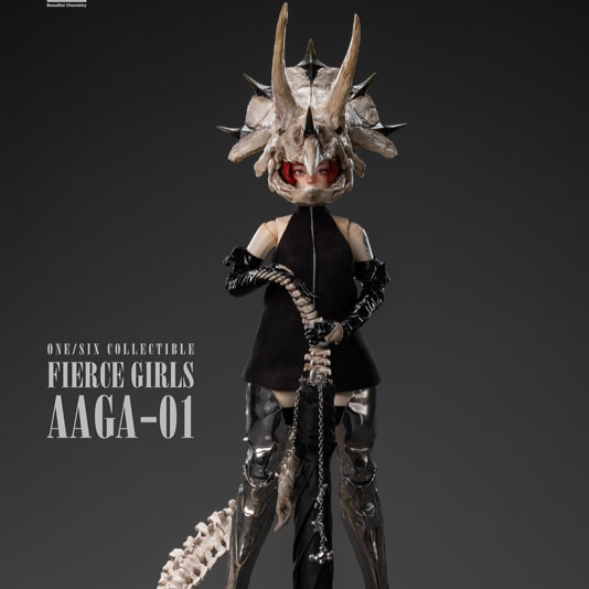 Fierce Girls Series Beautiful Chemistry 1/6 BONE GIRL TRICERATOPS ...