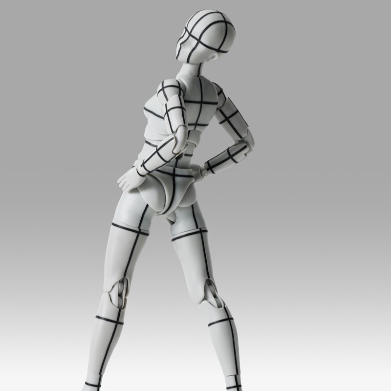 S.H.Figuarts Body-chan Sports Edition Wireframe (Gray Color Ver ...