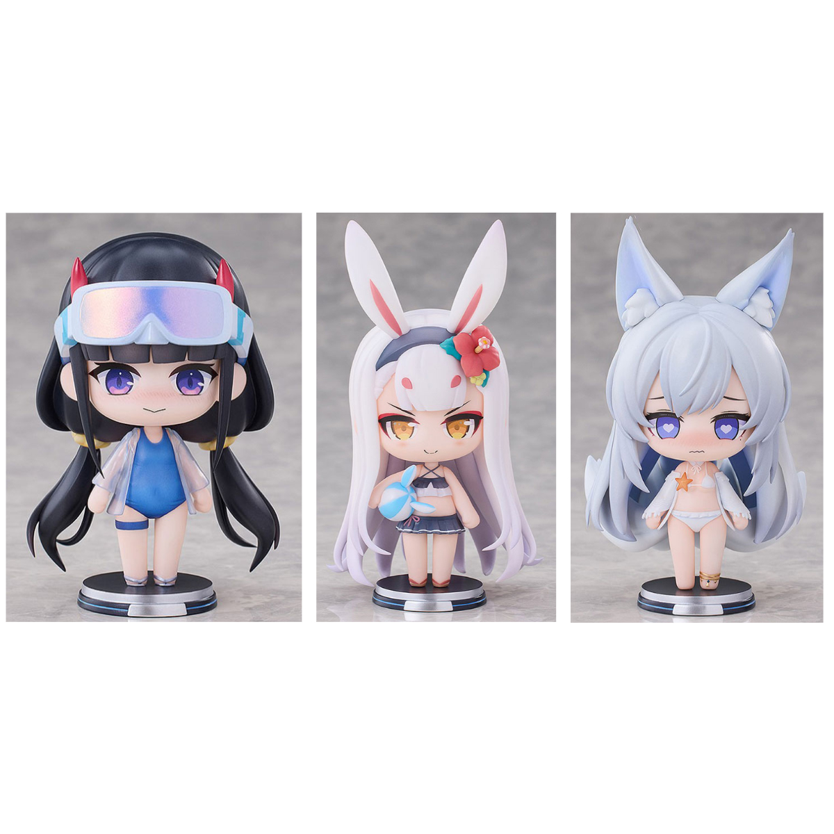 Azur Lane Summer Swimsuit Complete Model Chibi Figure Vol.1 Set of 3 ...